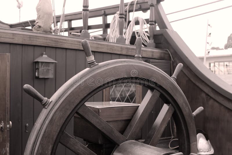 Wheel pirate ship stock photo. Image of pirate, pirates - 124360536