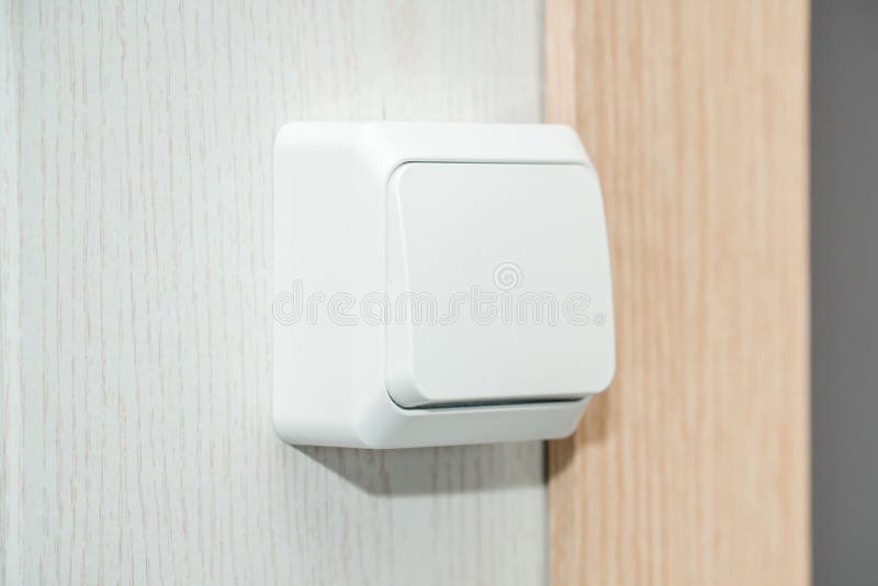 The Photo of the White Electric Switch Stock Image - Image of interior ...