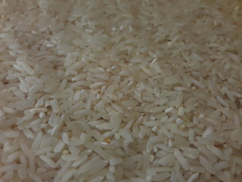Photo of White Rice on a Black Background Stock Image - Image of ...