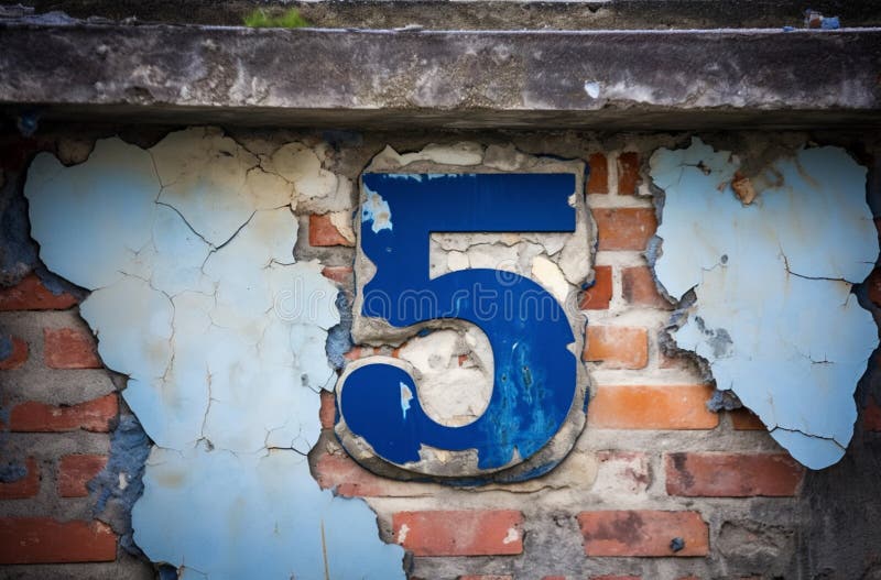 Number 5 on a Building stock illustration. Illustration of exterior ...