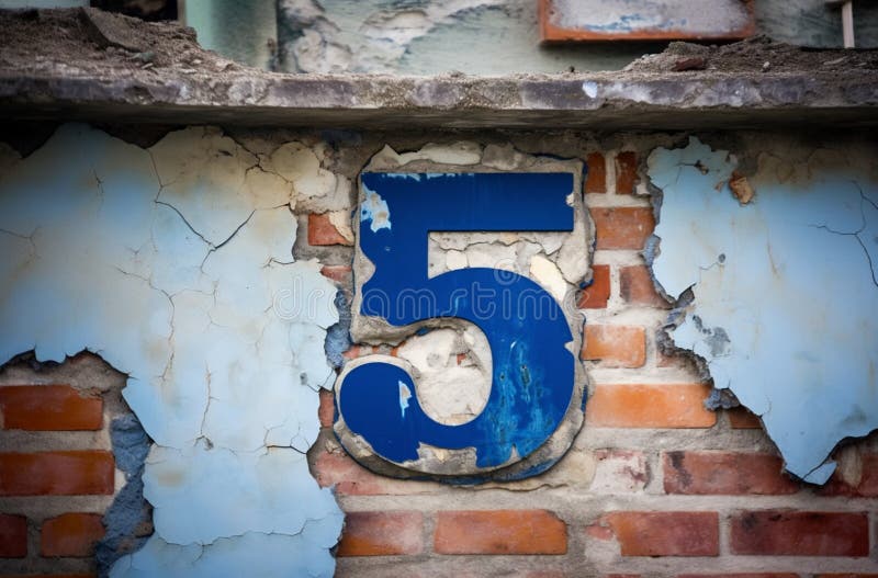 Number 5 on a Building stock illustration. Illustration of number ...