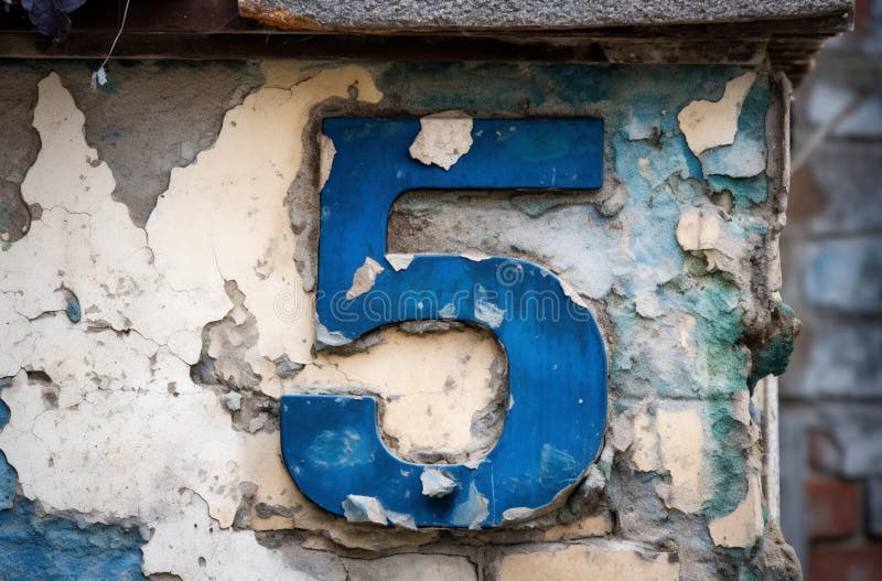 Number 5 on a Building stock illustration. Illustration of exterior ...