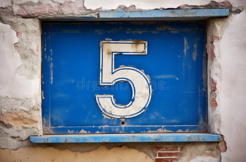 Number 5 on a Building stock illustration. Illustration of numerals ...