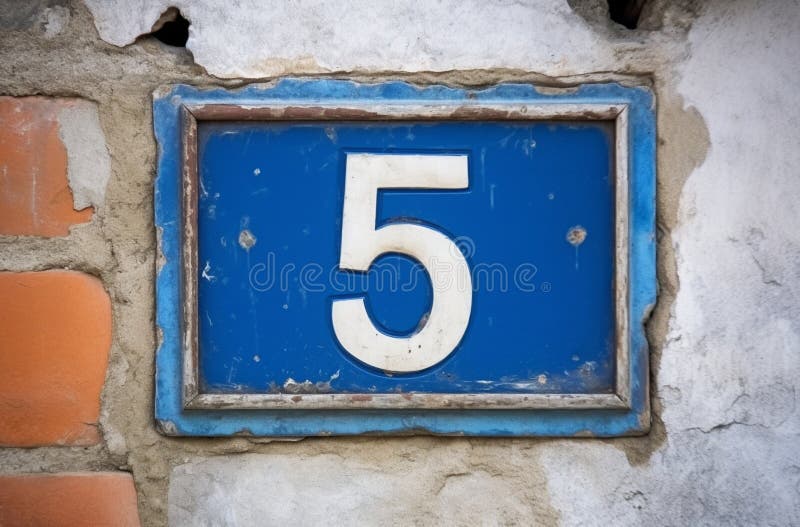 Number 5 on a Building stock illustration. Illustration of street ...