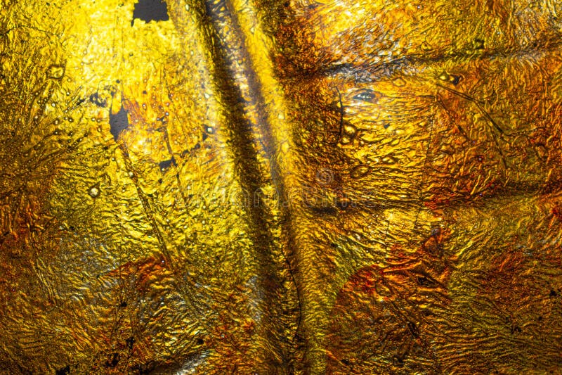 Bright Gold Background with Leaf-shaped Relief and Gradient Tones Stock ...