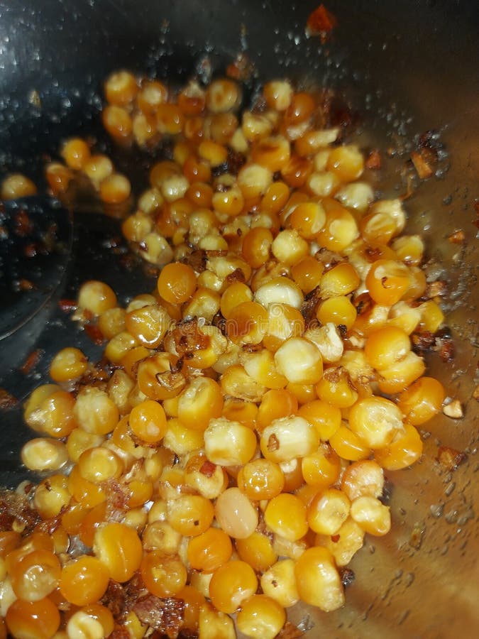 Photo of Young Corn after Frying Stock Photo - Image of young, corn ...