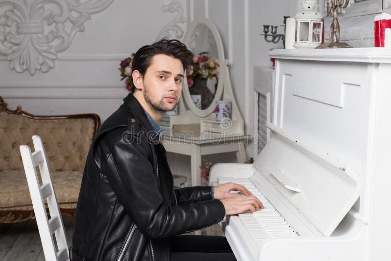 Photo of a Young Man in the Studio Stock Image - Image of chord ...