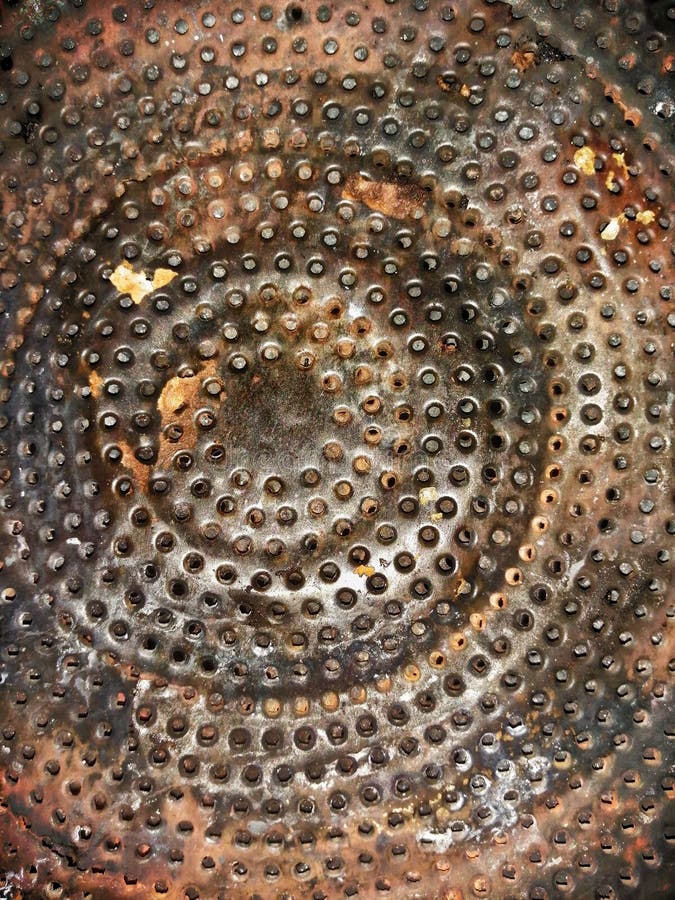 Photobashing Texture of Old Metal with Rusty Rusted Hints Circular Hole ...