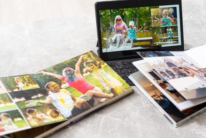 Photobook Album and Tablet on the Table Stock Photo - Image of doctor ...
