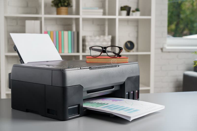 Photocopier Machine for Document Printing in the Office Stock Image ...