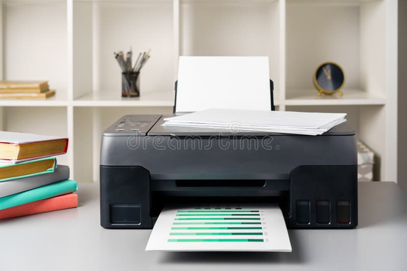 Photocopier Machine for Document Printing in the Office Stock Image ...