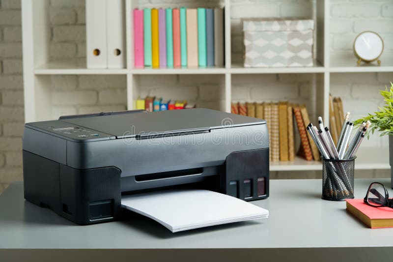 Photocopier Machine for Document Printing in the Office Stock Image ...