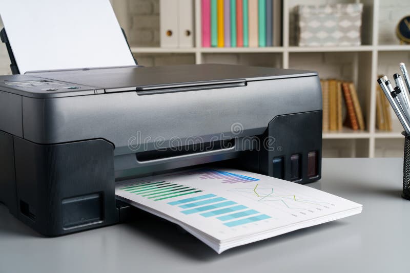 Photocopier Machine for Document Printing in the Office Stock Image ...