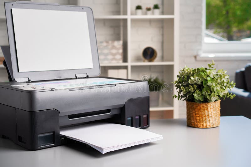 Photocopier Machine for Document Printing in the Office Stock Image ...