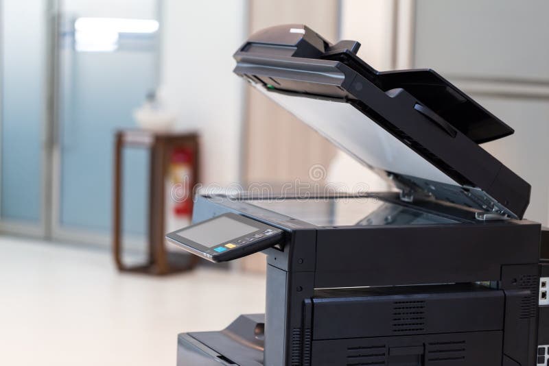 Photocopier or Network Printer is Office Worker Tool Equipment for ...
