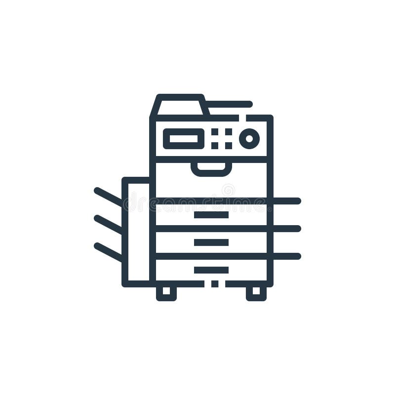 Photocopy Icon Vector from Office Concept. Thin Line Illustration of ...
