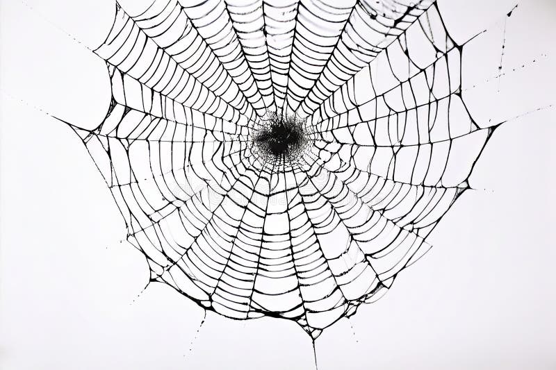 A Photogram of a Cobweb Created by Placing the Web Directly on P Stock ...
