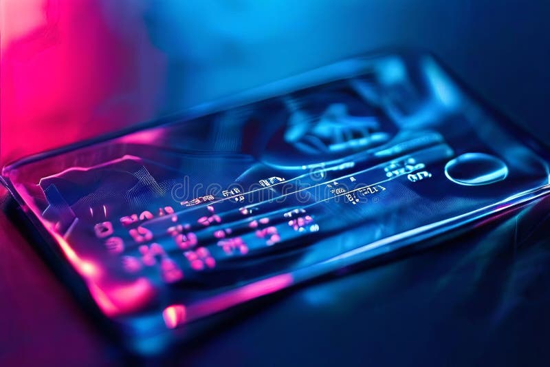 Photogram Luminogram a Close Up of a Delegates Id Card Captured Stock ...