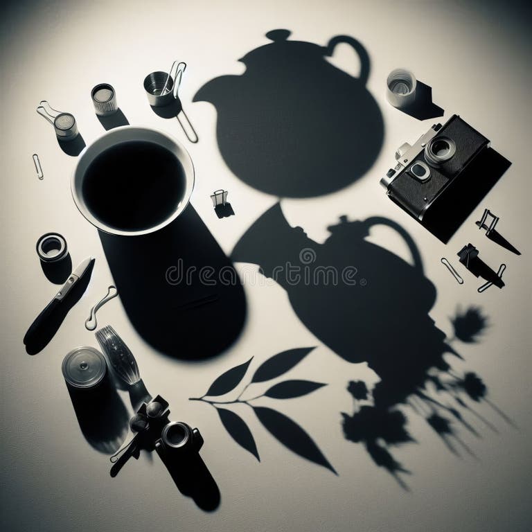Photogram Shadow Create a Photogram Style Image by Placing Objec Stock ...