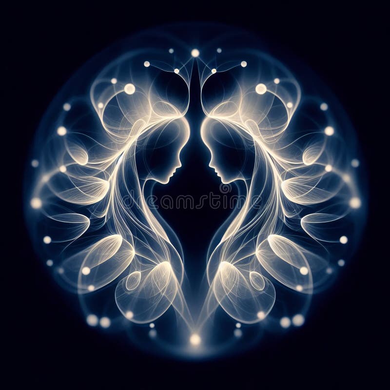 A Photogram Style Image with a Luminogram Effect Creating a Glow Stock ...