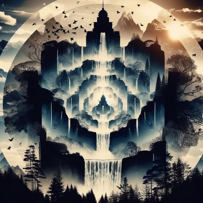 A Photogram Style Image with Multiple Exposures Creating a Layer Stock ...