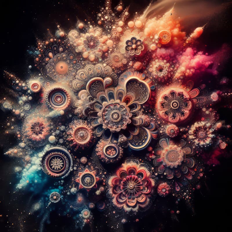 A Photogram Style Image Where Edge Lighting Highlights the Edges Stock ...