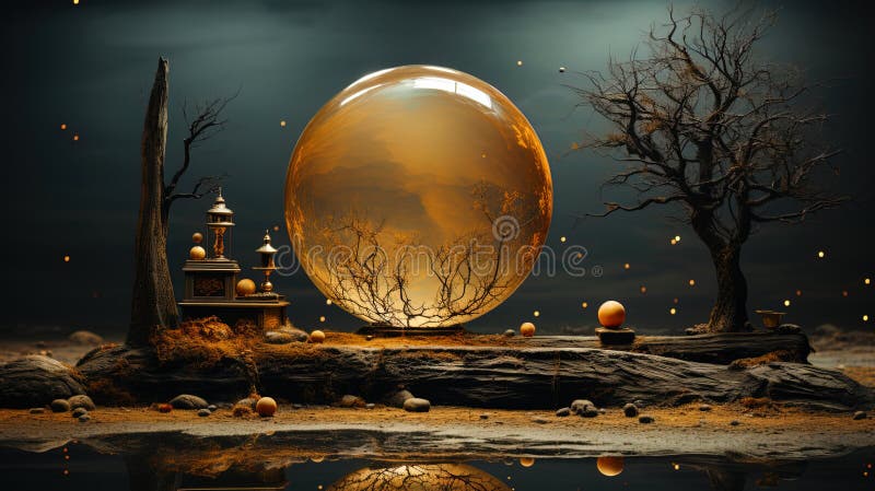 A Photograph of an Abstract Surreal Scene, Where Unusual Forms and ...