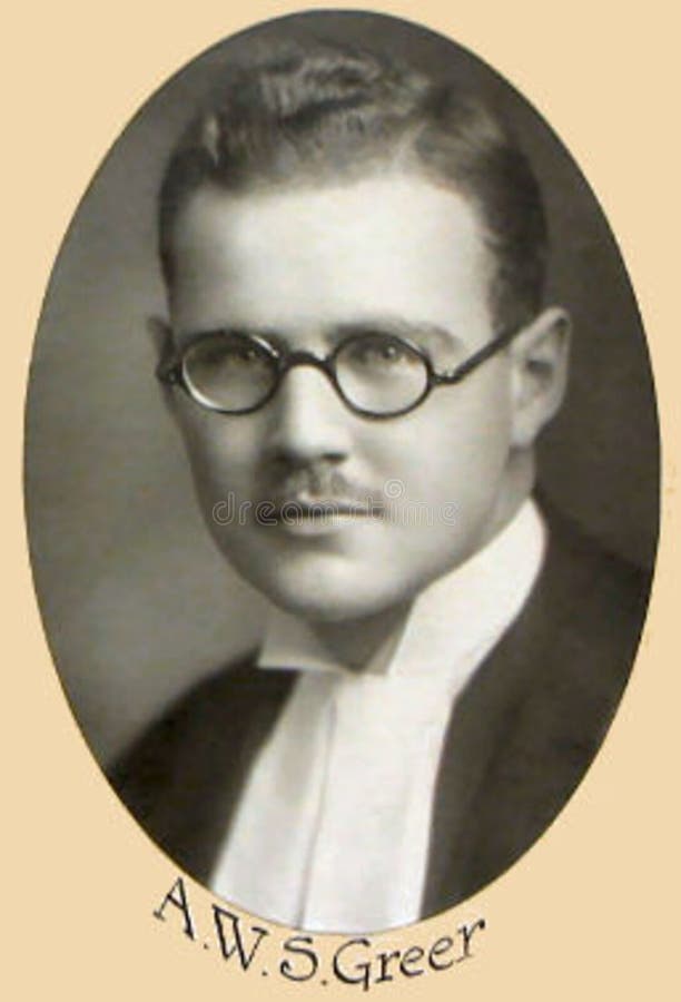 Photograph of Arthur Walter Stuart Greer (1904-1956) Stock Photo ...