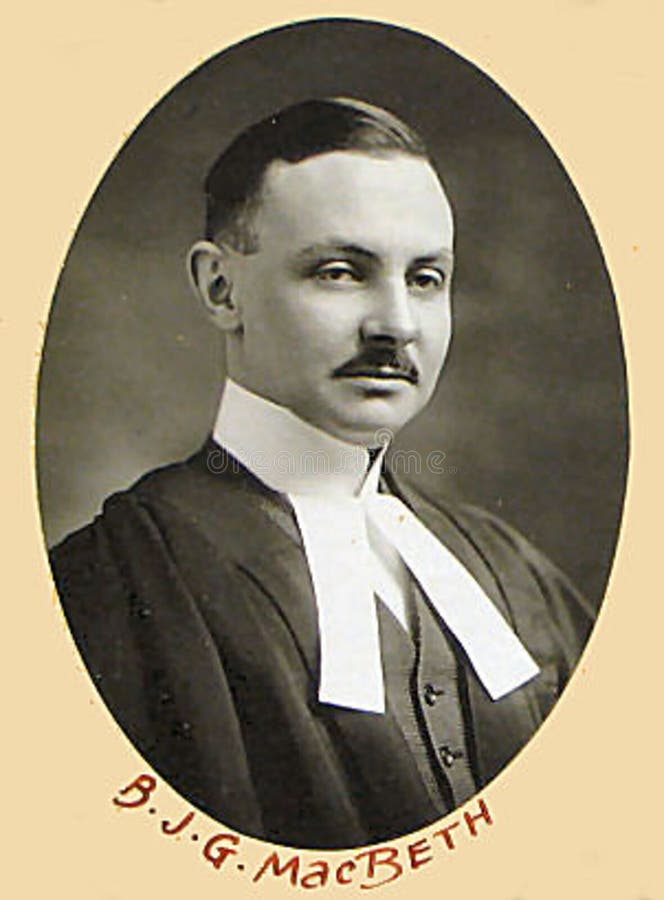 Photograph Of Benjamin James George MacBeth Stock Photo - Image of ...