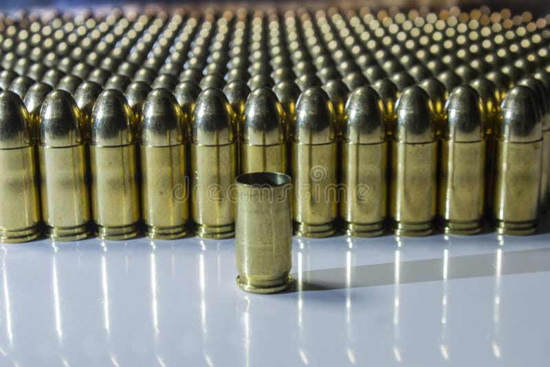 Photograph of Bullet on the Background of a Fire Stock Photo - Image of ...