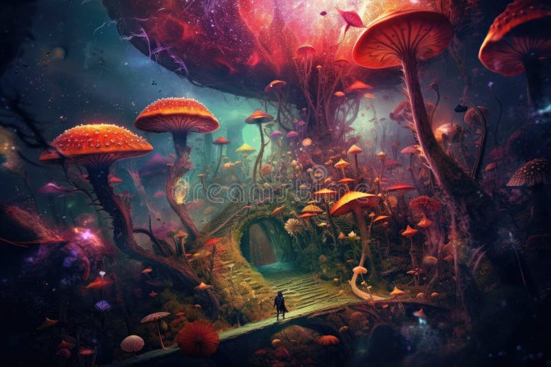 Mesmerizing and Ethereal Scene that Defies Imagination. Generative AI ...