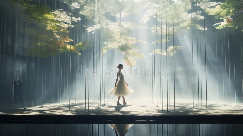 A Photograph Capturing the Beauty of a Double Exposure Stock ...