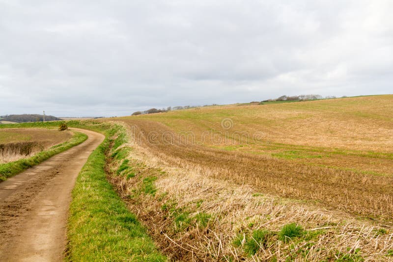 Pathway through Countryside Stock Image - Image of pretty, road: 106560927