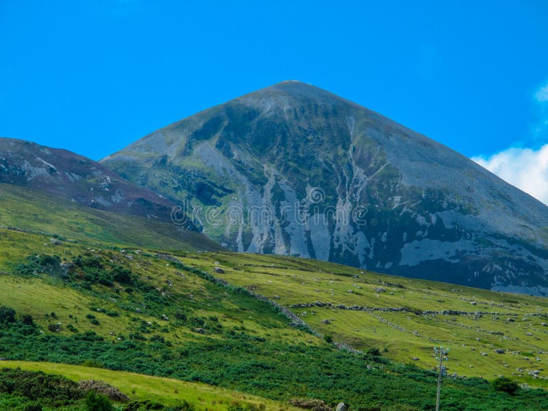 Croagh Patrick mountain stock photo. Image of irish, monument - 5339422