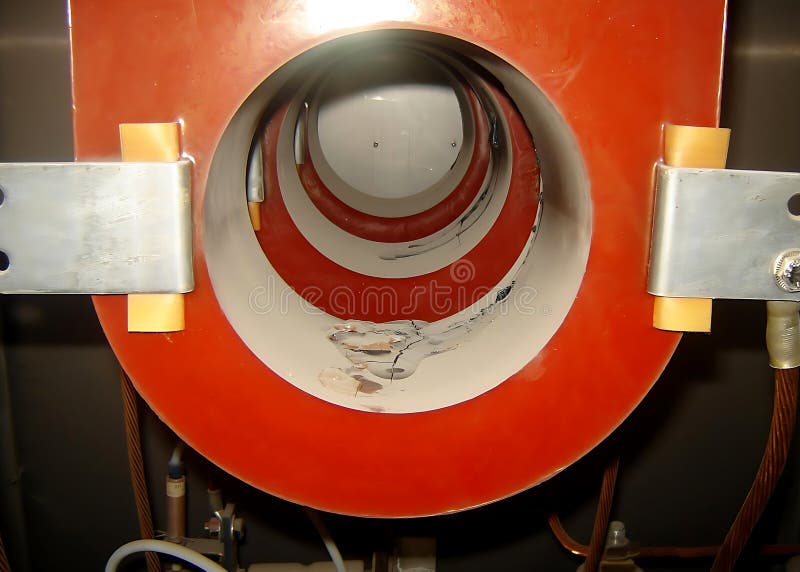 The Photograph of the Current Transformer Insulation Burned Stock Image ...