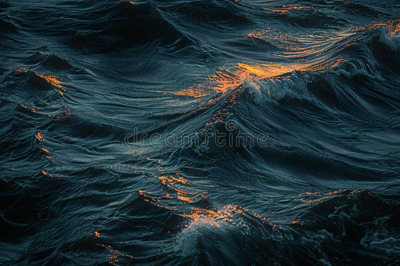 Photograph of Dark Blue Water, Waves, Texture , High Quality, High ...