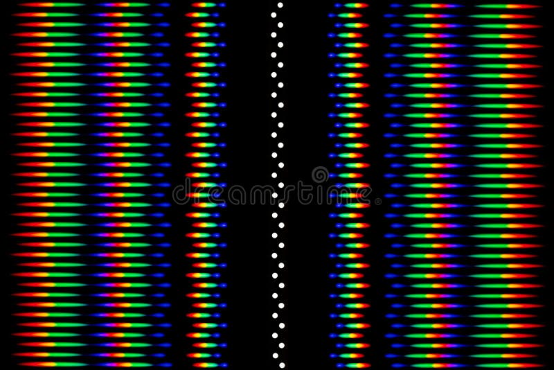 Photo Diffraction Pattern of the LED Array, Obtained by the Grating ...