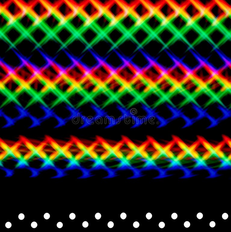 Photo of a Diffraction Pattern from a Line of LEDs. Image Was Obtained ...