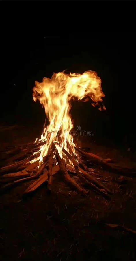 Photograph of Fire on a Cold Night Ever Stock Image - Image of cold ...