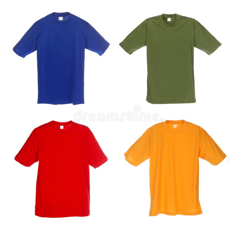 Blank t-shirts 2 stock image. Image of clothes, retail - 3687013