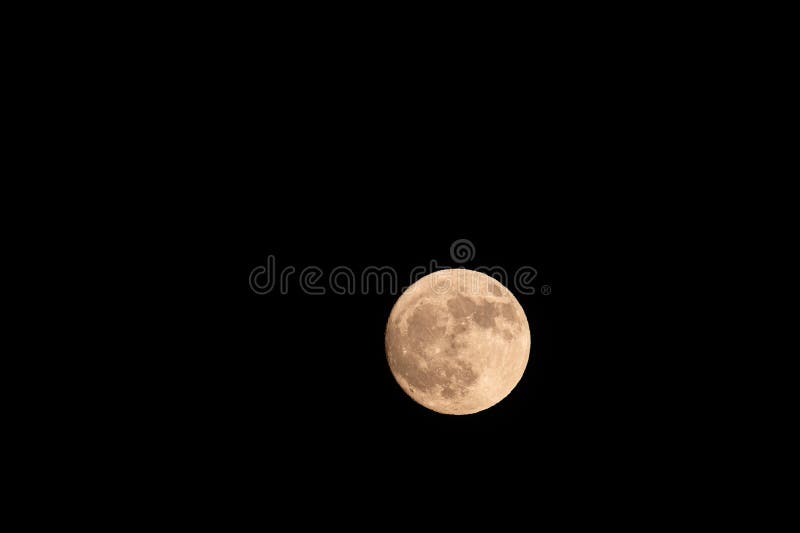 A Photograph of the Full Moon at Night Stock Image - Image of cycle ...