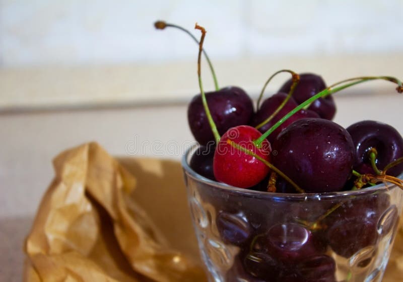 Red cherry stock image. Image of nutrition, food, delicious - 326502845