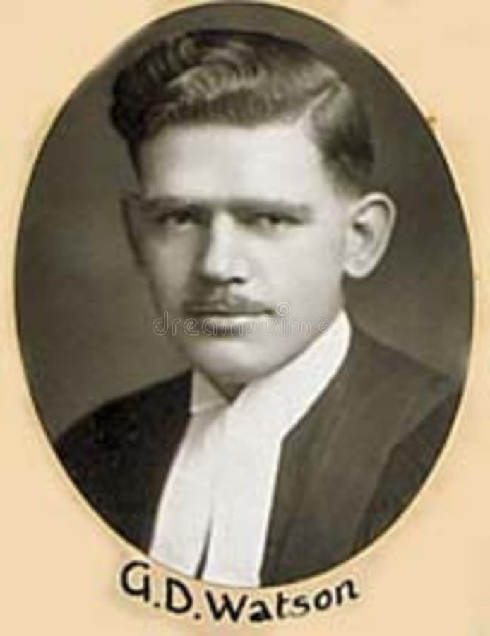 Photograph Of Gordon Douglas Watson (d. 1969) Stock Image - Image of ...