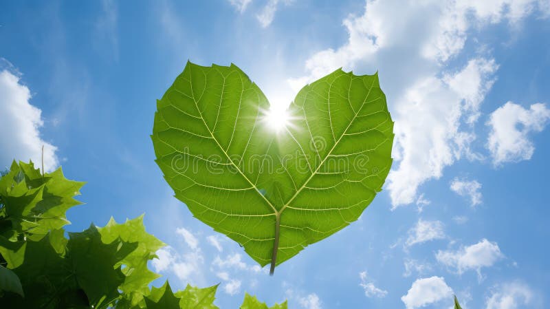 Photograph heart and leaf stock illustration. Illustration of visual ...
