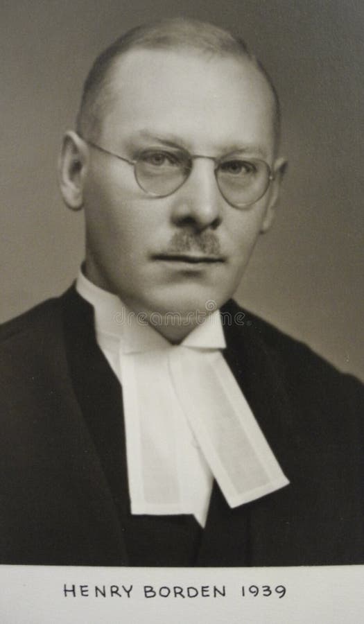 Photograph Of Henry Borden (1901-1989) Stock Photo - Image of moustache ...