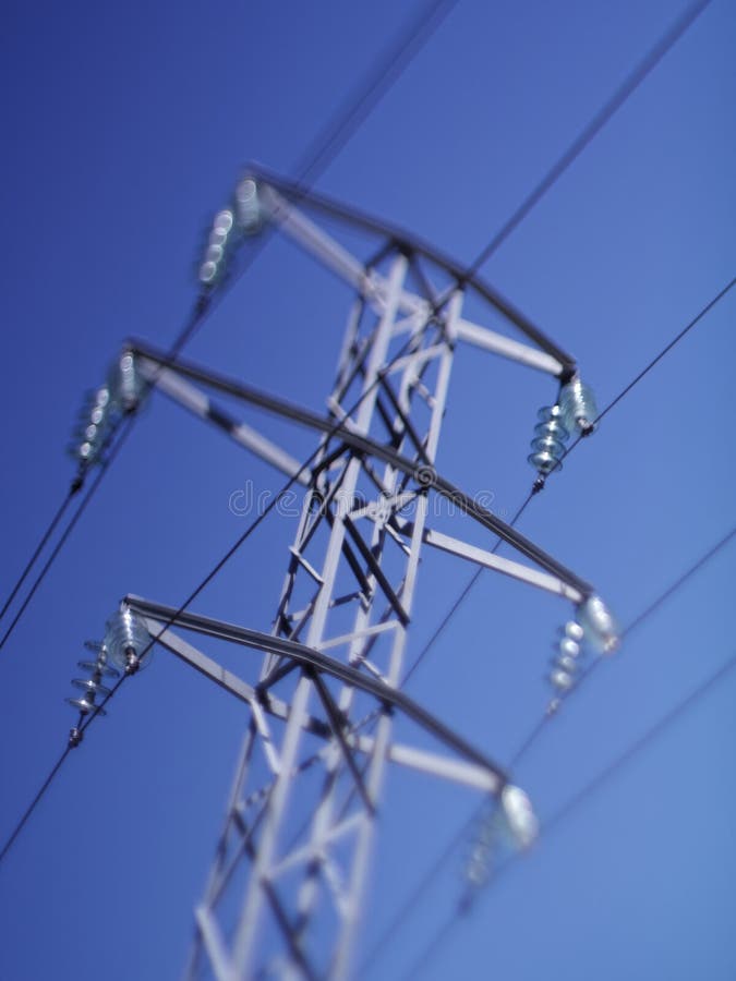 Photograph of High-voltage Power Line Structure Stock Photo - Image of ...