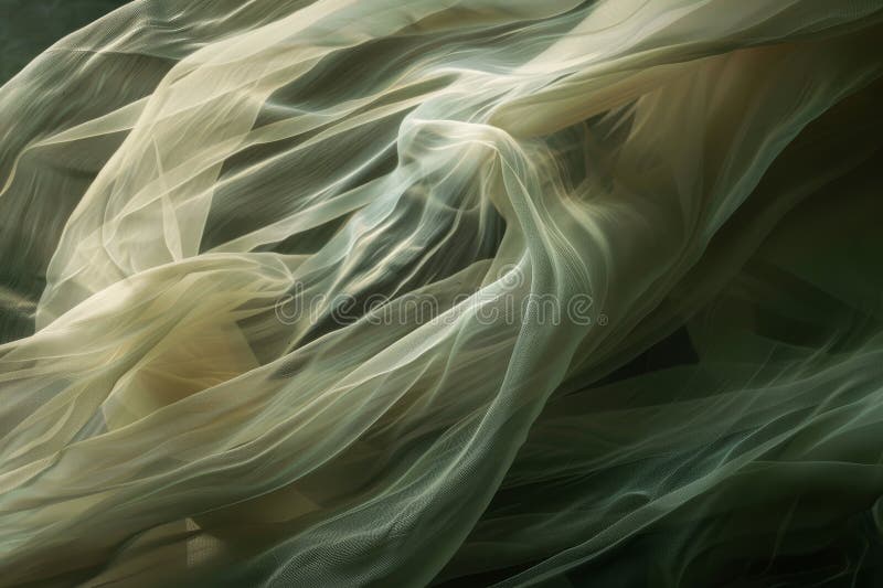 A Photograph of Layered, Translucent Veils Creating a Dreamlike Effect ...