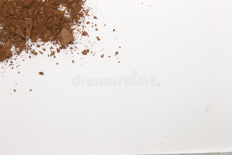 Matte Brown Eyeshadow Isolated on a White Background Stock Photo ...