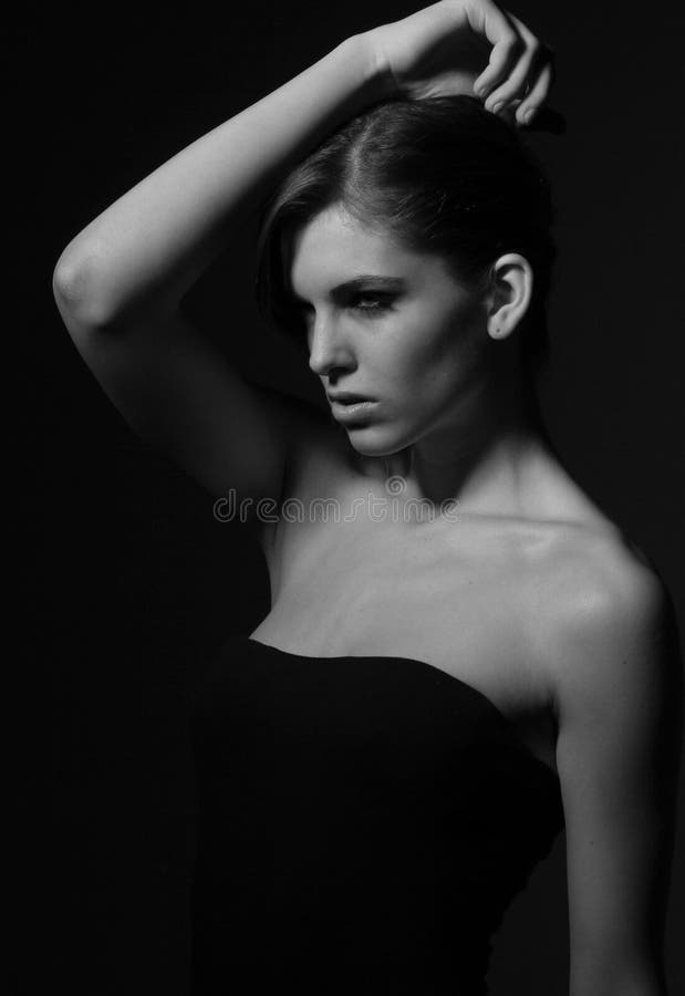 Photograph, Model, Beauty, Black And White Picture. Image: 100626408