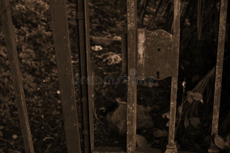 Old gate stock photo. Image of lighting, wall, number - 272578046